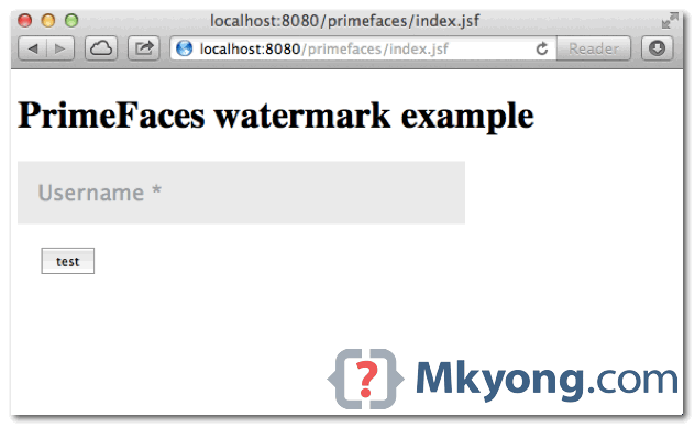 PrimeFaces –文本输入上的水印-CSDN博客