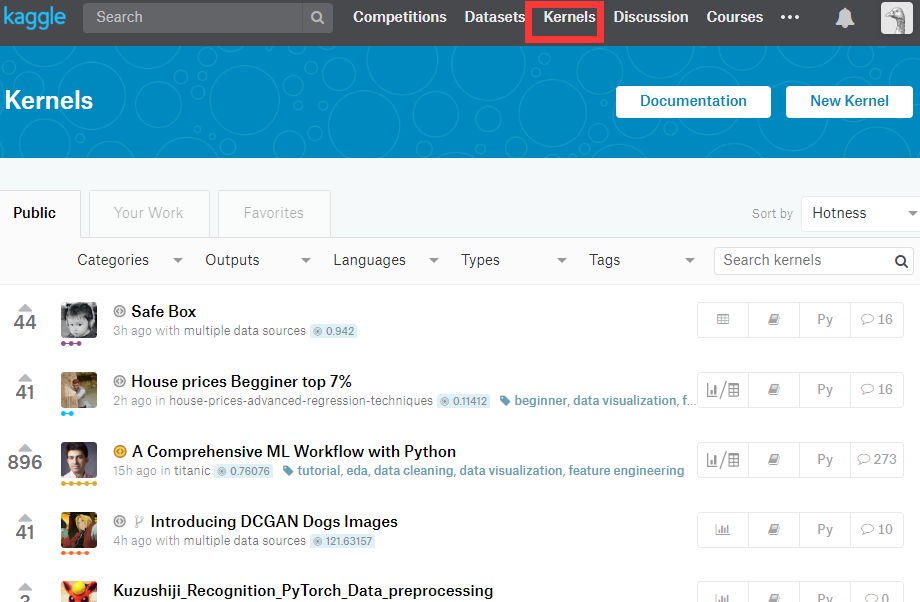 Kaggle入门-kernel的使用介绍 - 程序员大本营