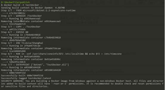 VS发布dotnetCore项目到docker(Windows和centos8)_vs 编译好 推送到docker-CSDN博客
