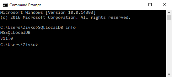 Ef 连接localdb 如何连接和使用microsoft Sql Server Express Localdb Csdn博客