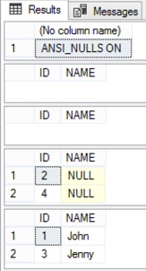 ansi_nulls_影响查询结果SQL Server SET选项-SET ANSI_NULLS，SET ANSI_PADDING，SET ANSI_WARNINGS和SET ...
