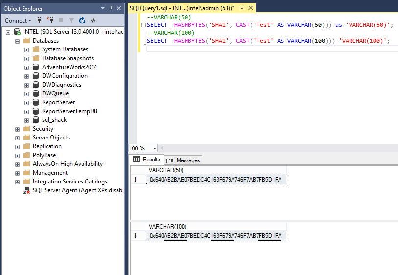 Hashbytest Sql中的hashbytes函数 Csdn博客 