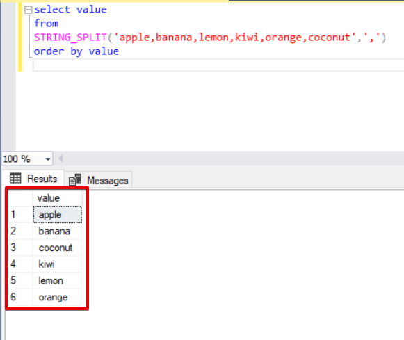 Sql Server中的stringsplit函数 Csdn博客