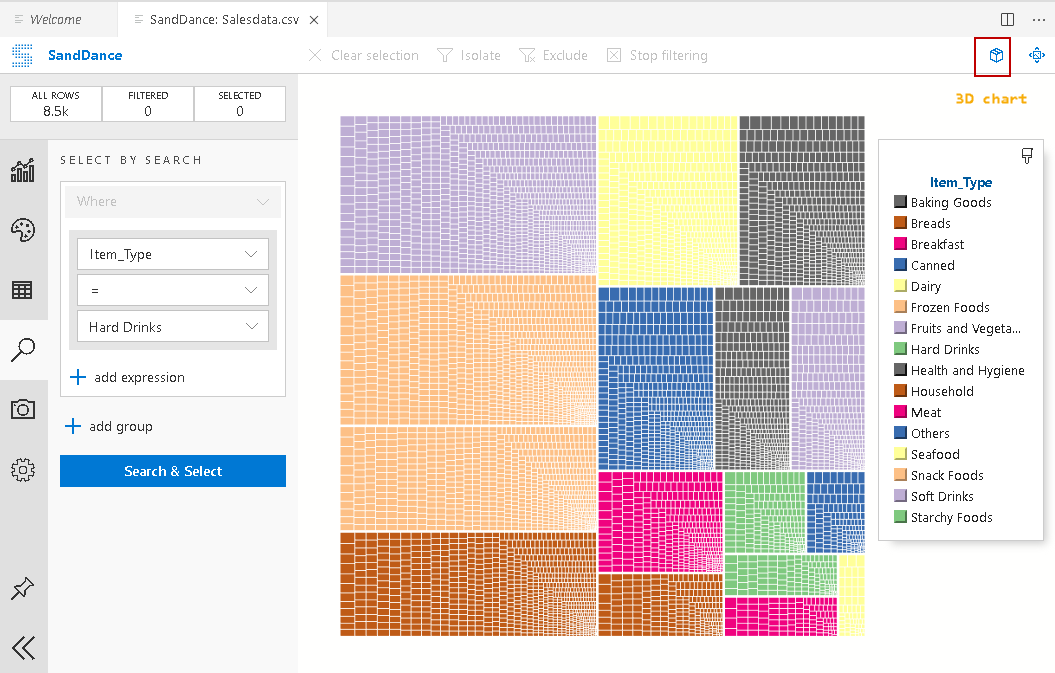 在Azure Data Studio中探索SandDance可视化扩展-CSDN博客