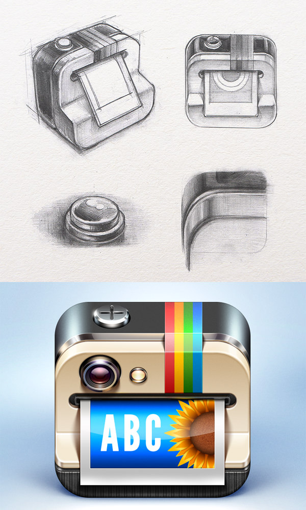 视觉笔记:产品设计速写_图标设计：速写Vs展示。 准备_cune1359的博客-CSDN博客