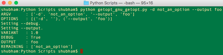 Python Getoptpython Getopt Csdn博客 