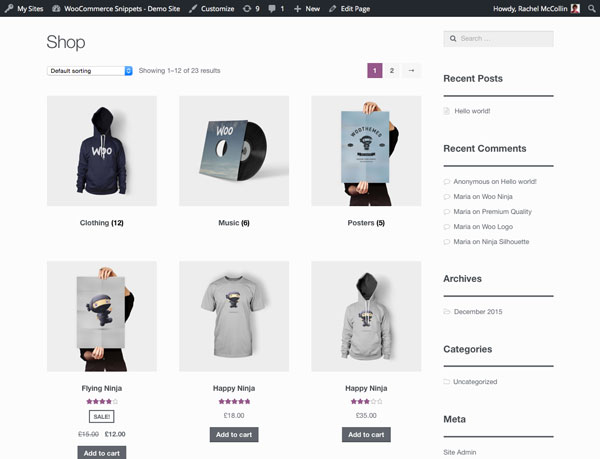 在单独的列表中显示woocommerce类别，子类别和产品 Csdn博客
