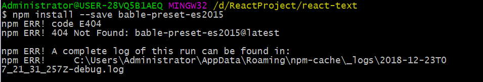 【bug修复】—— babel-preset-es2015安装报错问题-CSDN博客