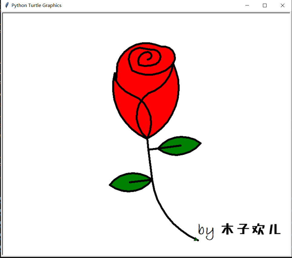【python】玫瑰花绘制 Csdn博客 