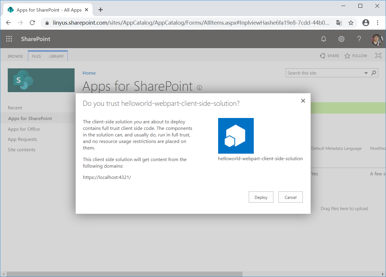 SharePoint Online 部署SPFx Web部件-CSDN博客