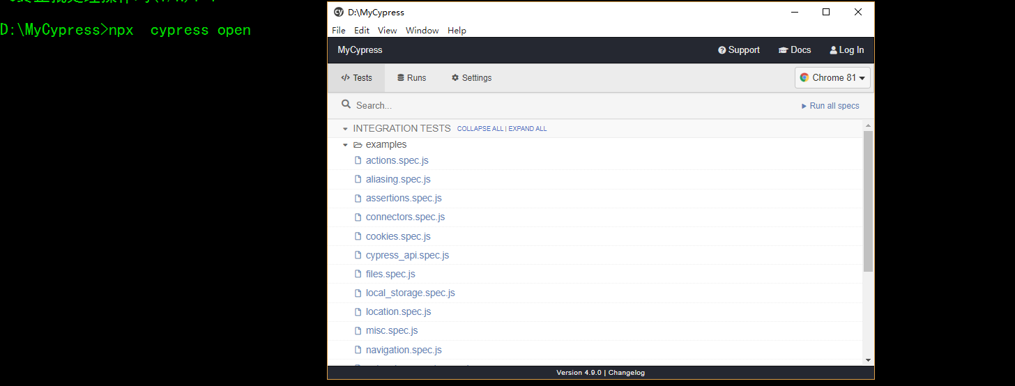 Cypress学习笔记2——Windows环境下安装Cypress_windows安装mycypress 没有生成package.json-CSDN博客