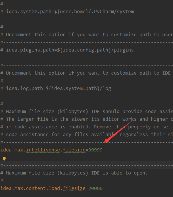 pycharm出现错误File size exceeds configured limit 2.56M. Code insight features not available._the ...