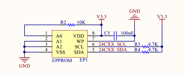 STM32单片机基础13——使用硬件I2C读写EEPROM（AT24C02）_stm32 外挂eep原理图-CSDN博客