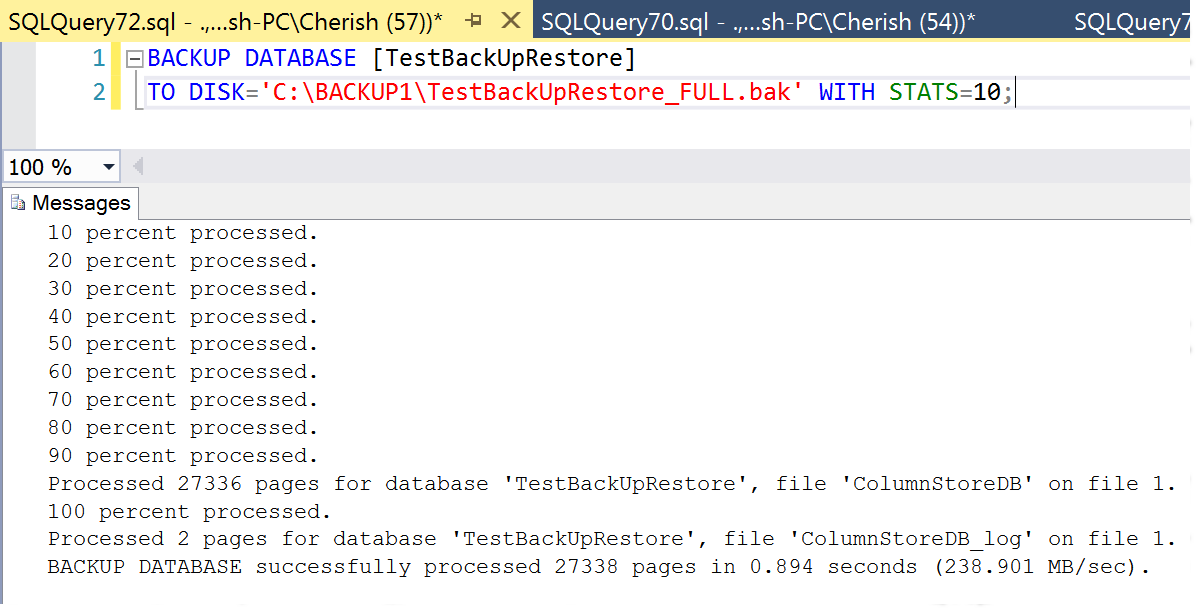 sqlserver 如何查看备份还原进度及历史备份信息_sqlserver查看备份进度-CSDN博客