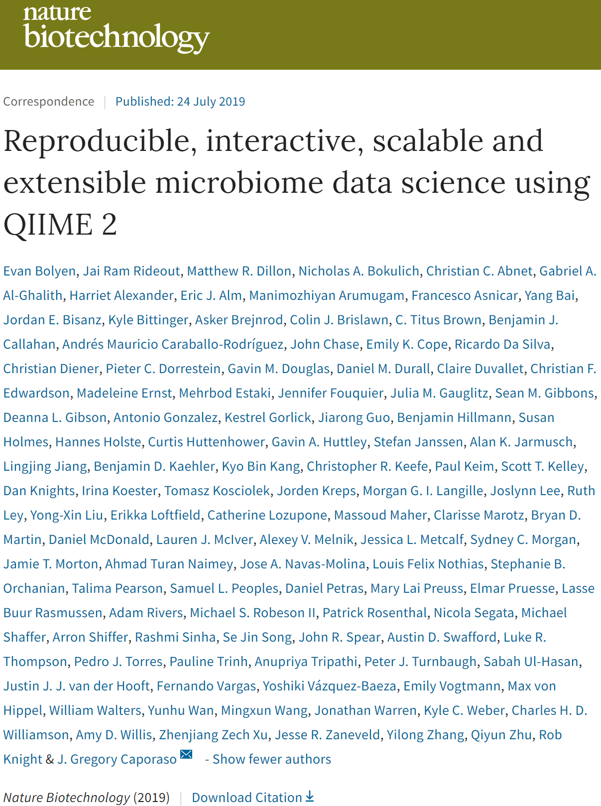 Nature Biotechnology：QIIME 2可重复、交互和扩展的微生物组数据分析平台_qime2-CSDN博客