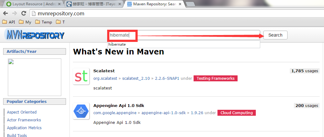 使用mvnrepository.com网站，查询maven工程中的jar包依赖_mvnrepository仓库怎么看依赖-CSDN博客