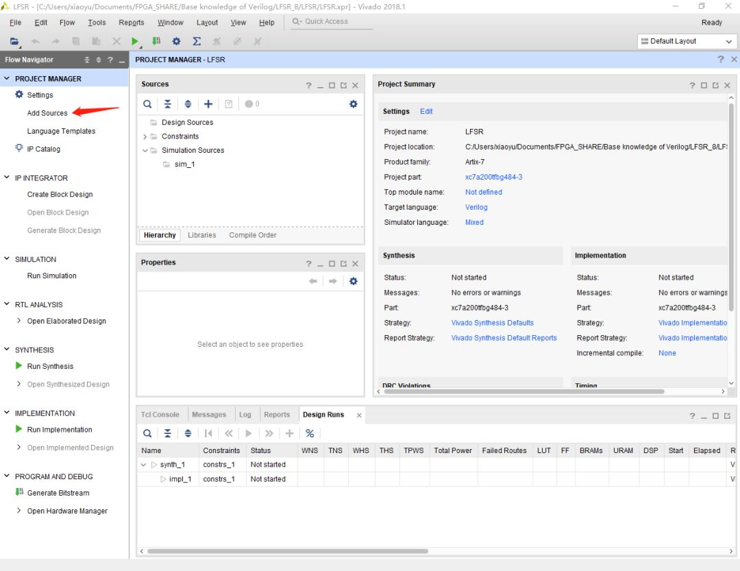 Vivado FPGA设计基础操作流程_add to wave window-CSDN博客