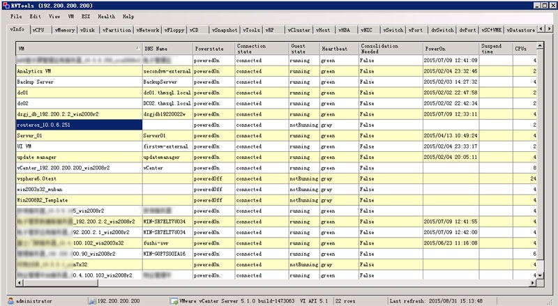 VMware vSphere第三方免费工具介绍之一：RVTools-CSDN博客