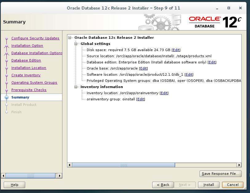 Oracle 12c R2 单实例数据库创建 和 开机自启_centos oracle12创建库命令-CSDN博客