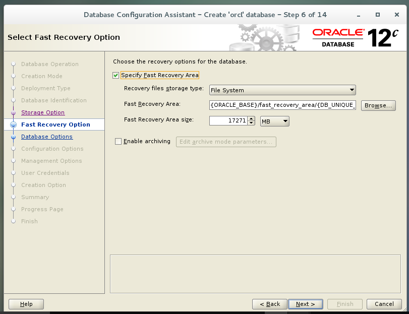 Oracle 12c R2 单实例数据库创建 和 开机自启_centos oracle12创建库命令-CSDN博客