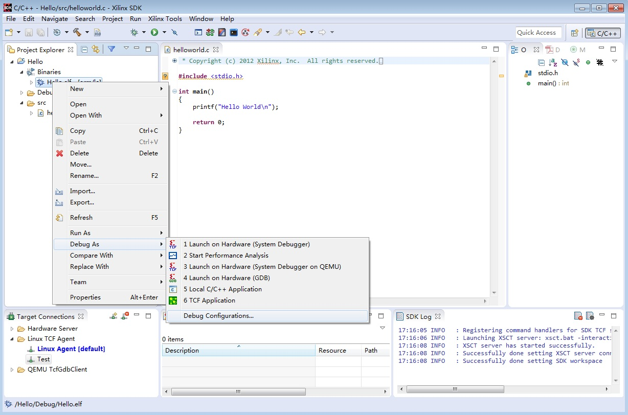 Xilinx Zynq Zc 702 开发（02）—— 通过 Xilinx Sdk 调试 Linuxxilinx Gdb System Debugger Csdn博客