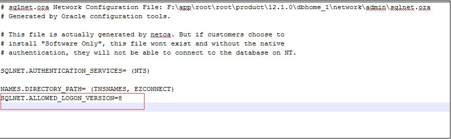 Java Sql Sqlexception Ora 28040 没有匹配的验证协议（12c或者12c Rac） Java Sql Sqlexception Ora 28040 No