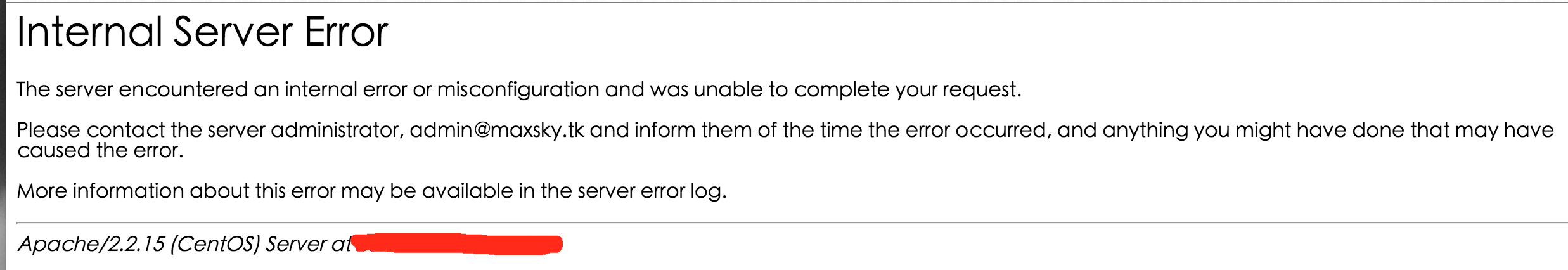 Apache 22 安装好后新建任意 Php 文件访问时返回 500 Internal Server Error 解决方法apache2 500 Internal Server Error 
