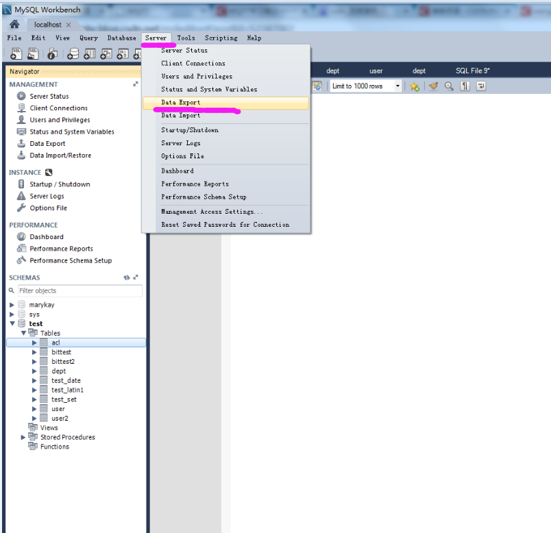 mysql workbench 导出建表语句 导出数据_mysql workbench导出建表语句-CSDN博客