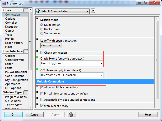 Plsql客户端连接could Not Initialize Oci Dll解决方法 Plsql Could Not Initialize