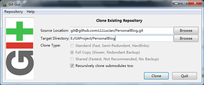 Git可视化教程——Git Gui的使用_git gui使用教程-CSDN博客