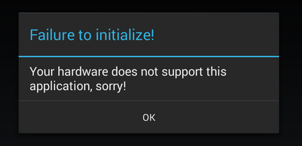 Android项目中嵌套unity出现your hardware does not support this application,sorry!_you device does not ...