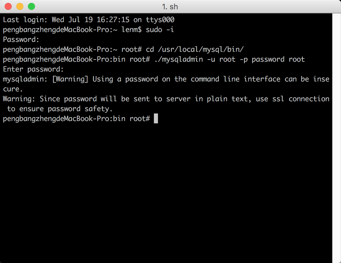 Mac系统mysql怎么修改初始化密码mac Mysql 修改初始化密码 Csdn博客 9759