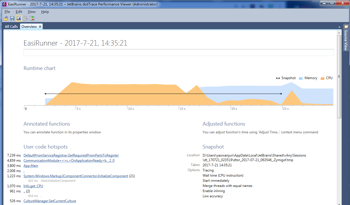 【DotTrace】界面详解（一）_dottrace 教程-CSDN博客