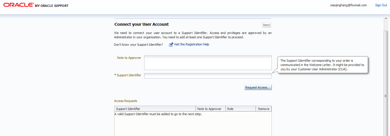 如何使用CSI号注册Oracle Support账户_oracle support identifier-CSDN博客