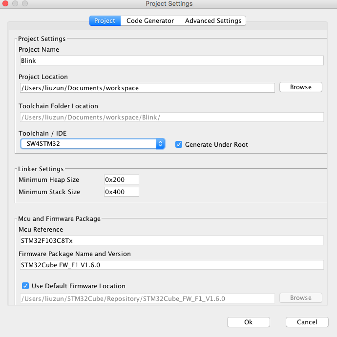 macOS STM32开发(STM32CubeMX/SW4STM32/ST-Link)_stm32cubeprogrammer mac版下载-CSDN博客