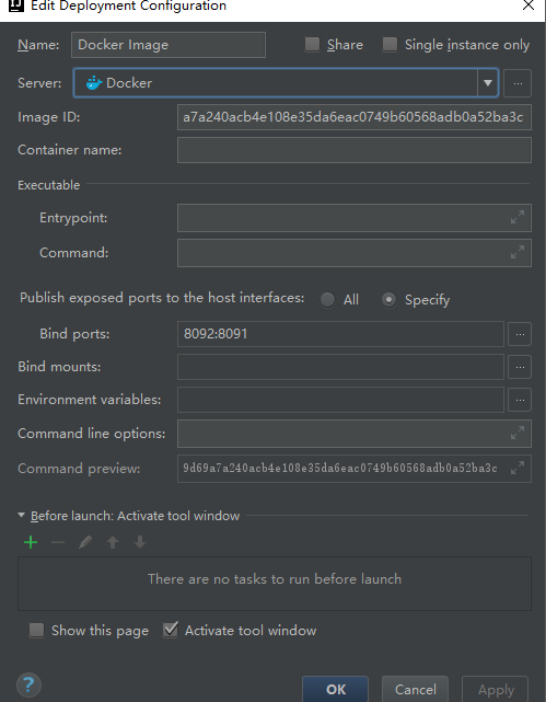 Idea中配置及使用docker You May Setup Docker Deployment Run Configuration Csdn博客