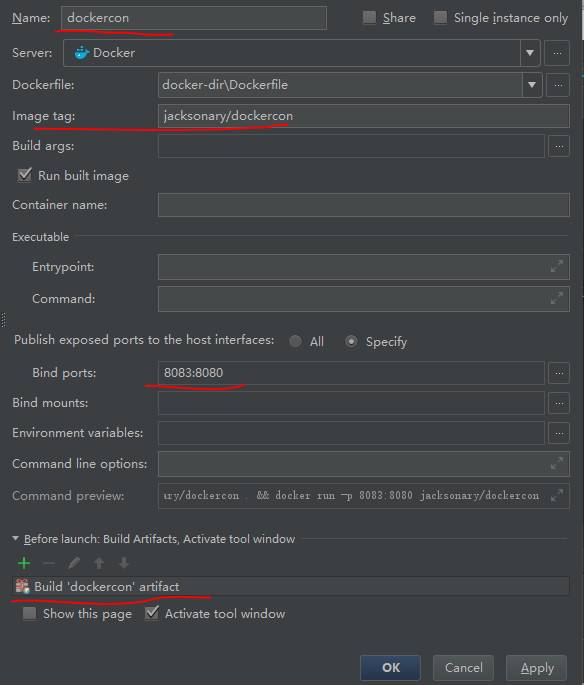 Idea中配置及使用docker Idea 配置docker Csdn博客