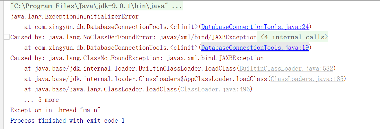 真正解决方案：java.lang.ClassNotFoundException: javax.xml.bind.JAXBException-CSDN博客