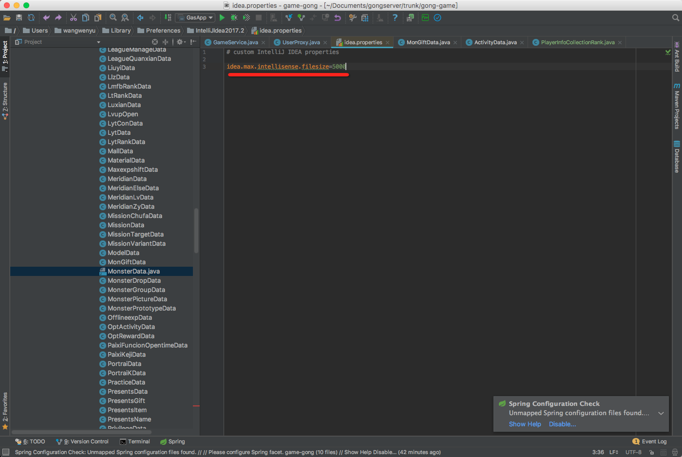 [ IJ ] the file size(xxx M) exceeds configured limit(xxx M).Code insight features are not ...