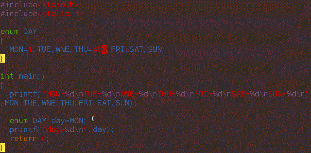 C语言之枚举类型（enum）c语言枚举类型 初始化 Csdn博客 