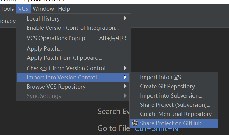 Pycharm项目上传到Github_pycharm如何使用用户名密码不使用token登录git-CSDN博客