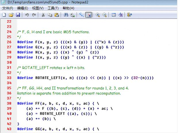 加密算法：MD5算法库+实例C源码_windows下 c++ md5加密库下载-CSDN博客