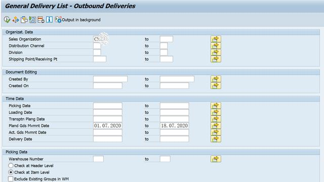「SAP技术」SAP SD微观研究之根据销售订单查询到该订单发货的批次_vl06o-CSDN博客