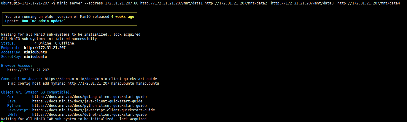 Minio 搭建对象存储服务_mino segmentation fault-CSDN博客