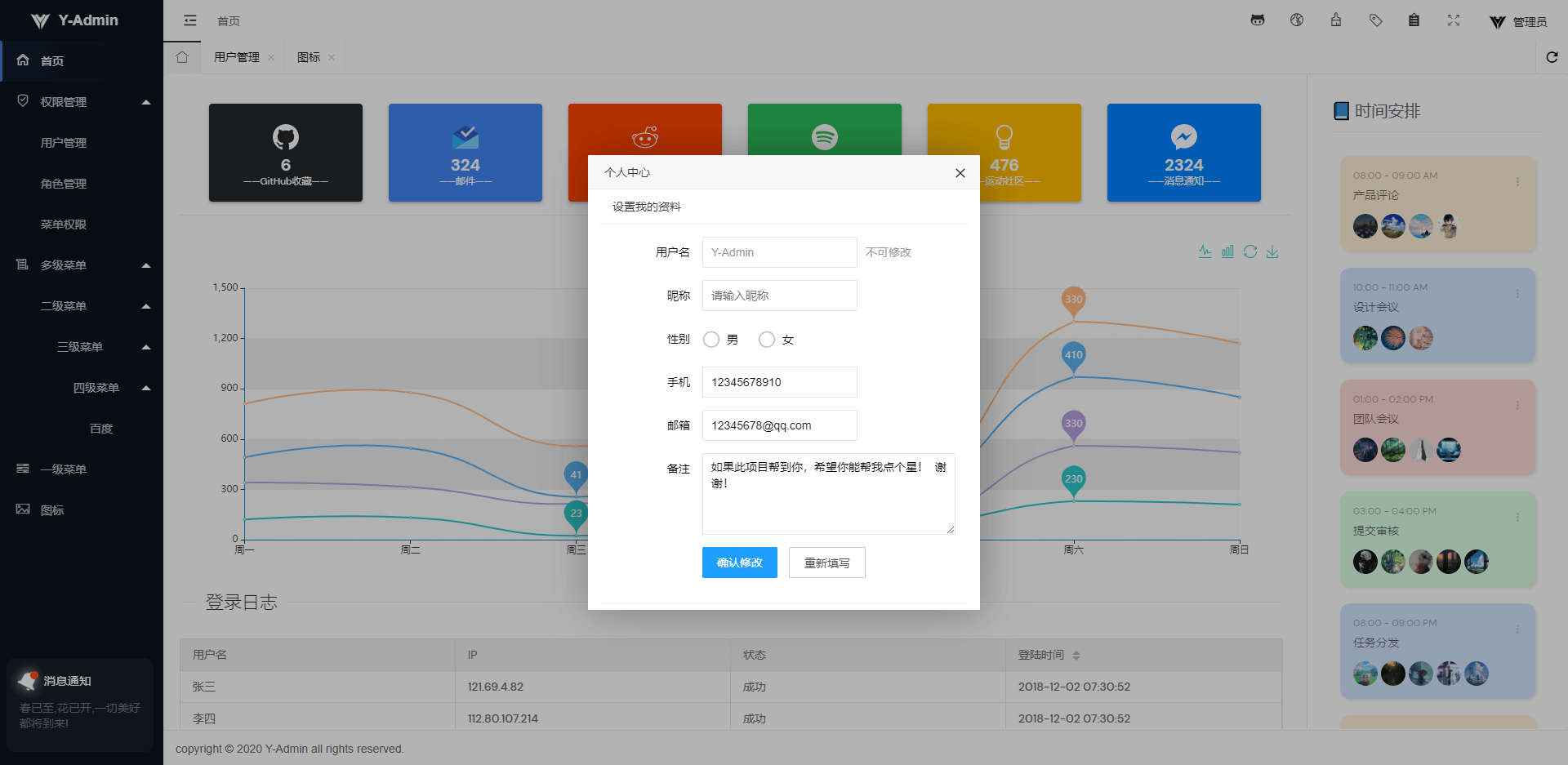 Layui 后台管理模板 【Y-Admin】-CSDN博客