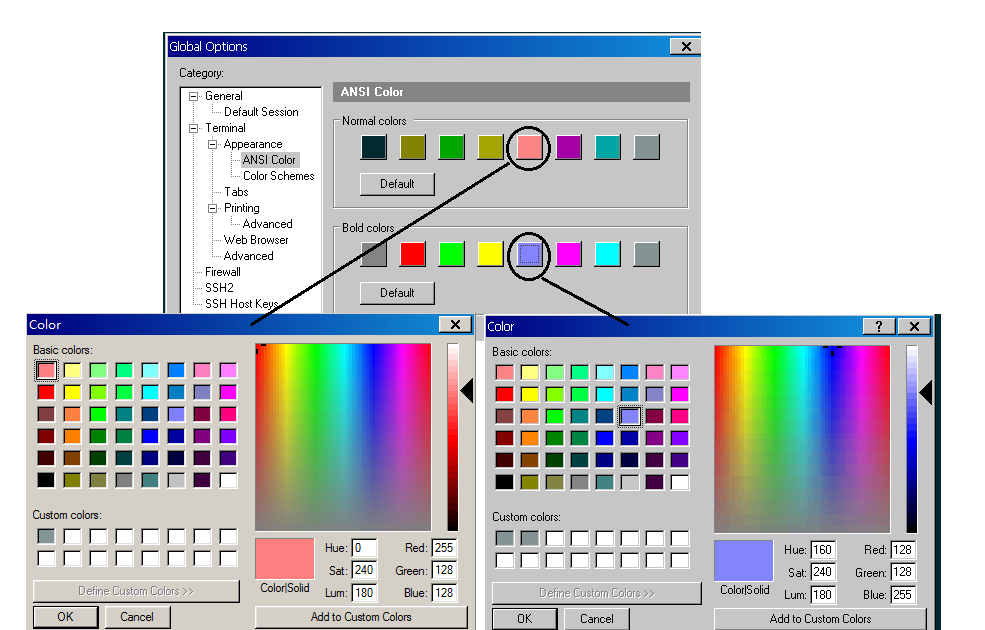 SecureCRT设置颜色（背景、字体）_secure9.5 字体-CSDN博客