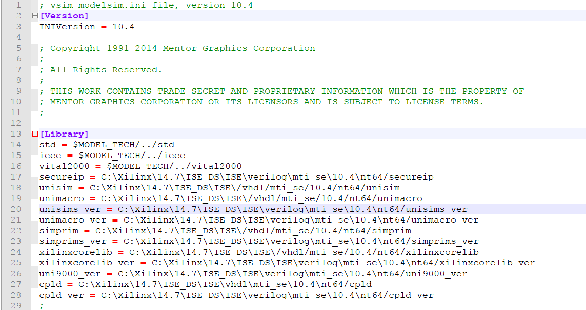 ISE和ModelSim联合仿真的配置_xilinx ise 配置modelsim-CSDN博客