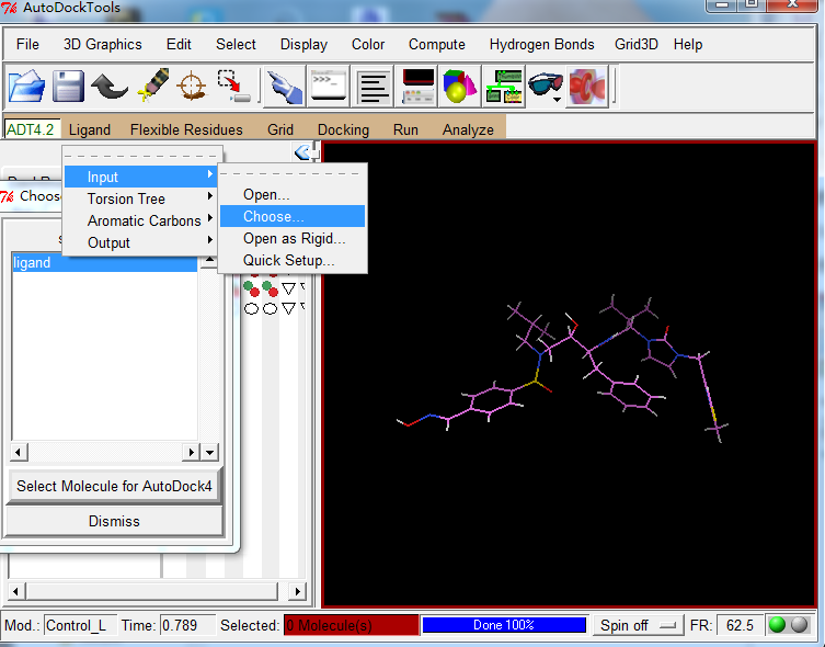 用AutoDock进行分子对接教程——半柔性对接_分子半柔性对接-CSDN博客