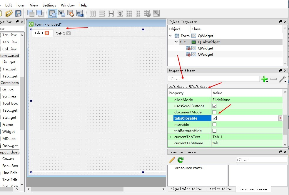 Basic Tutorial On Tab Closing And Adding In Qtabwidget Programmer Sought