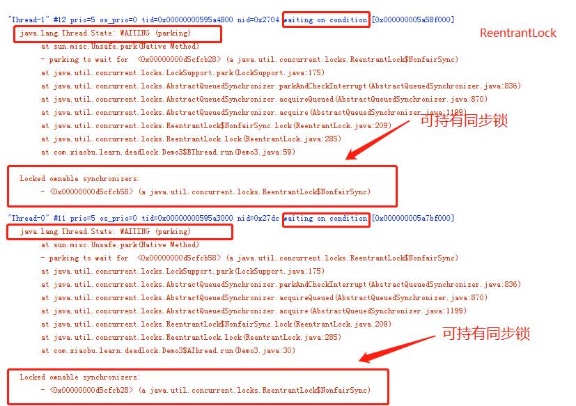 Java并发 记录一次死锁（二）与locked Ownable Synchronizerslocked Ownable Synchronizers Csdn博客 